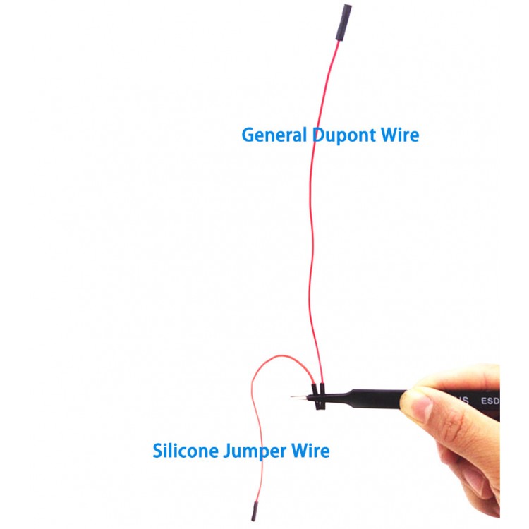 50pcs Silicone Jumper Wire (26AWG, High Temperature Resistant) | 102062 ...