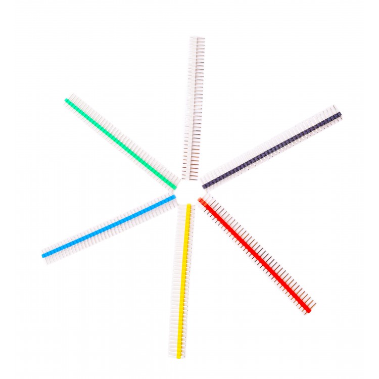2.54mm Male Pin Header (Mutiple Color) | 102097 | Electronic Components ...