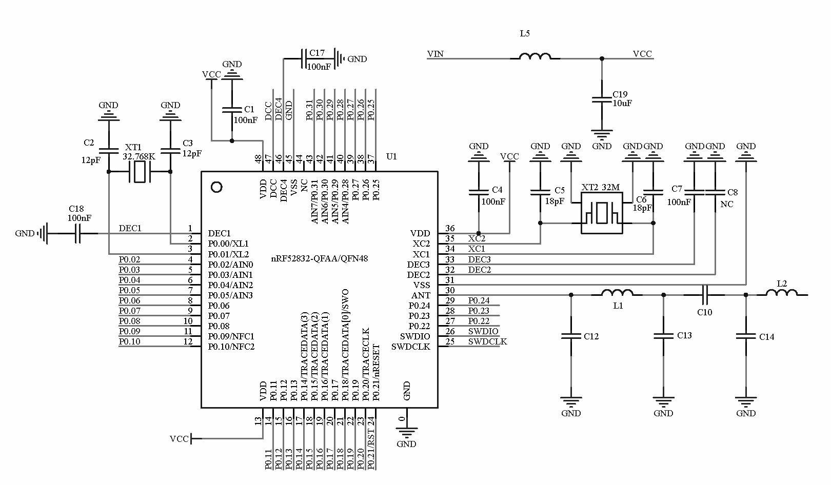 nrf52832 Bluetooth Module (CE, FCC, Half-Cut Hole) from Smart ...