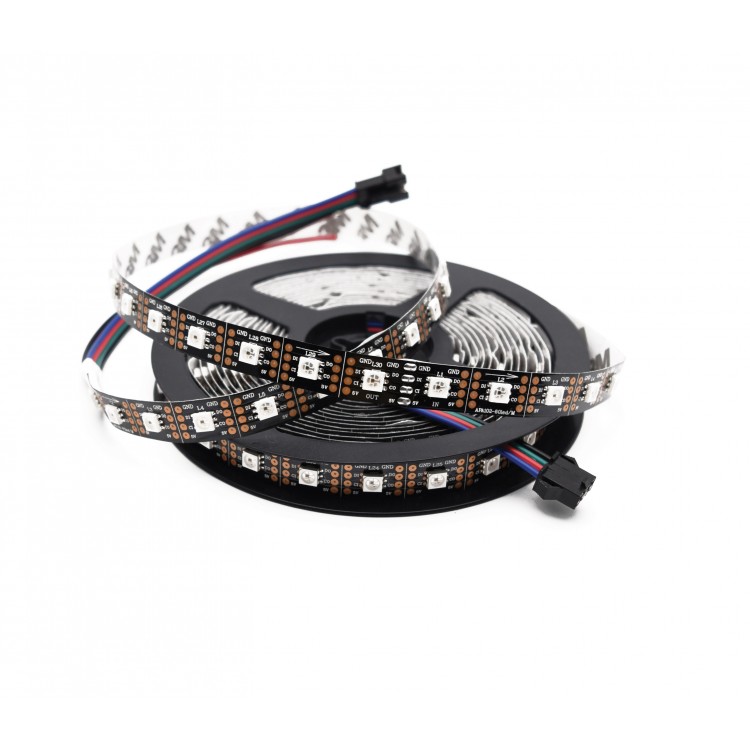 APA102C RGB LED stripe 60 LEDs per meter 5 meters | 101791 | Other by ...