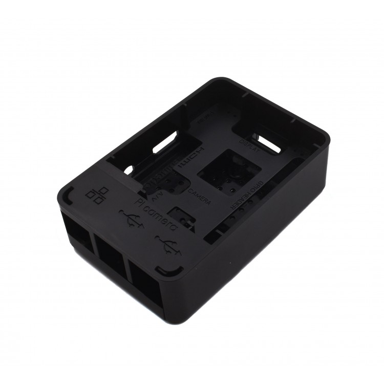 Raspberry Pi 3 Case (Black, Plastic) | 101843 | Other by www.smart ...