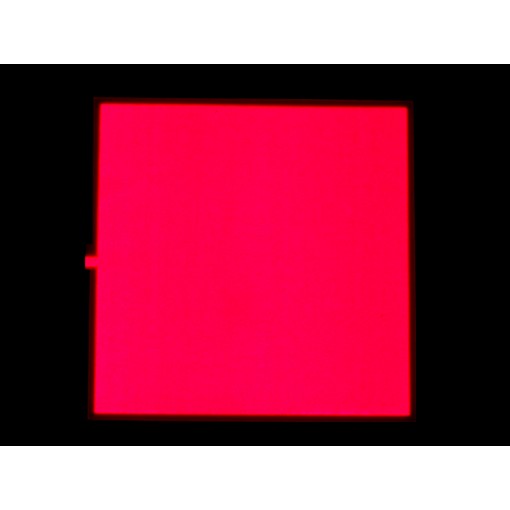 EL Panel - Light Red 10cm x 10cm