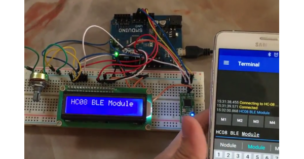 Display Text on an LCD with Bluetooth Using IOS and Android