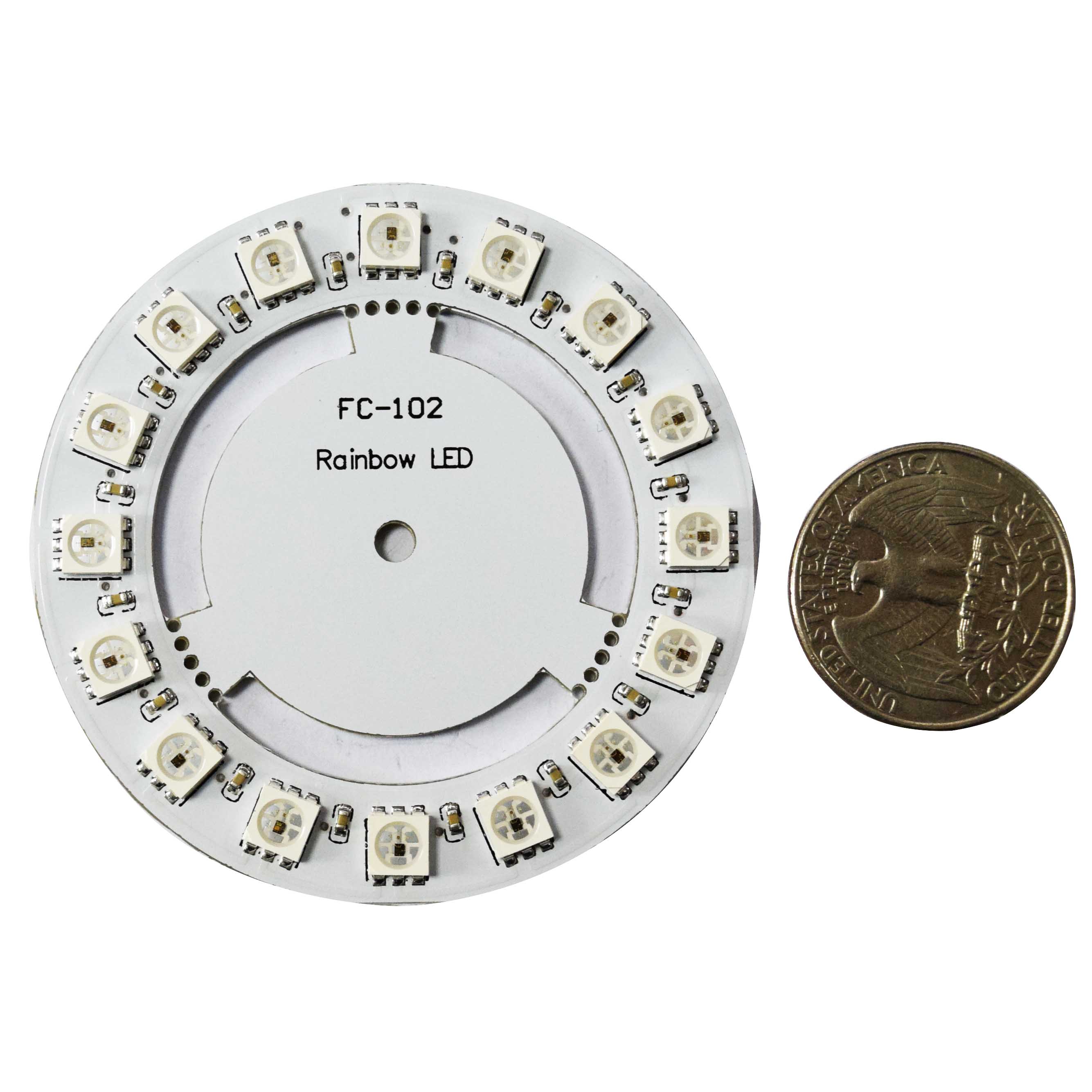 16 bits circular 5050 RGB Full color LED module Running water light ...