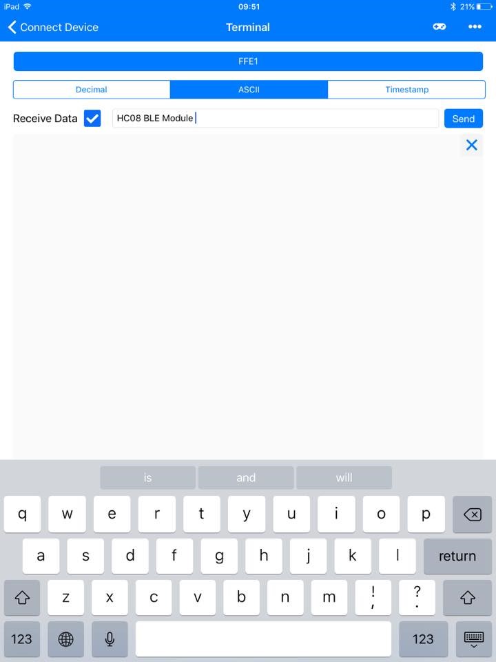 Display Text on an LCD with Bluetooth Using IOS and Android