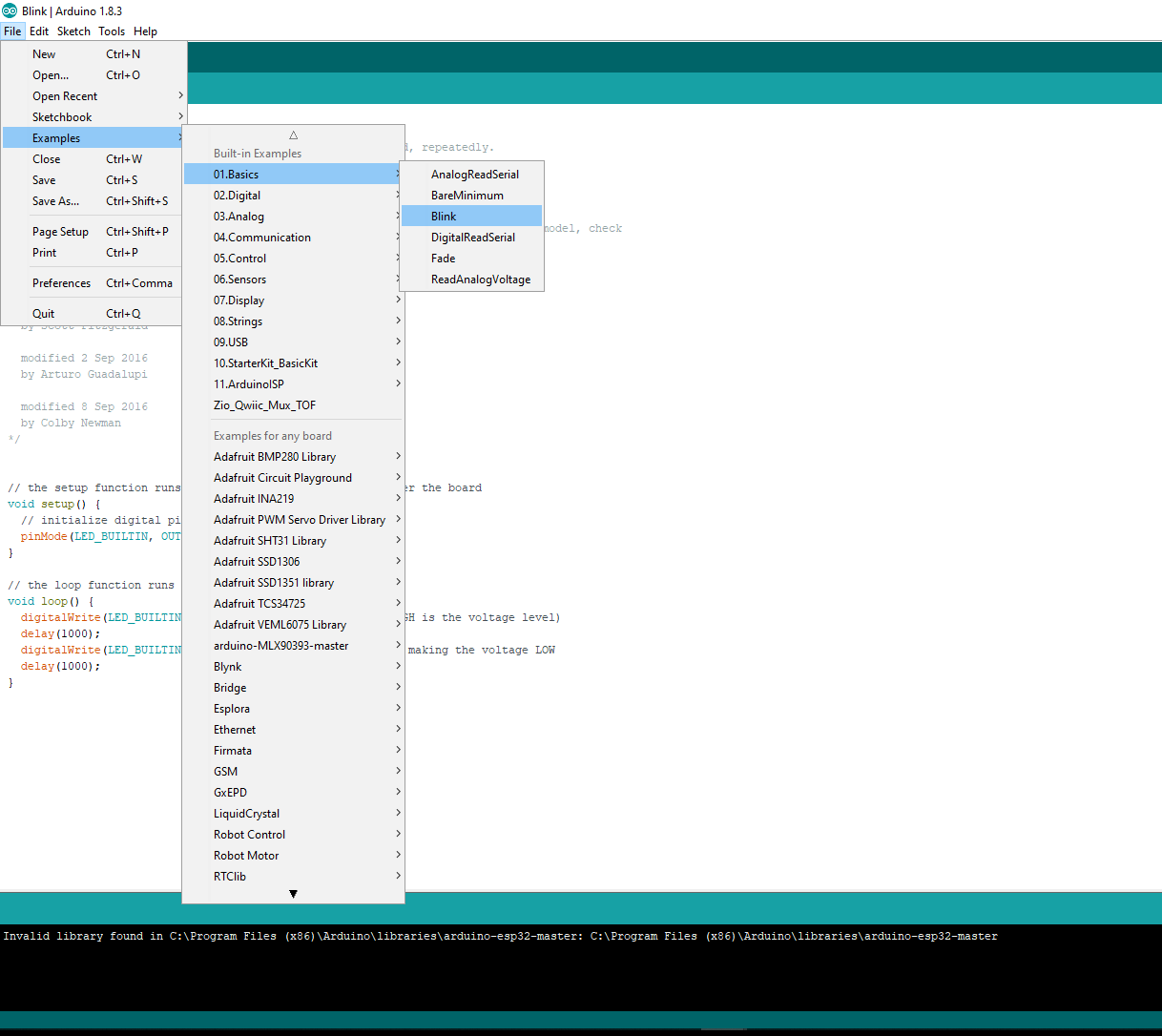 Zuino M UNO Example Codes